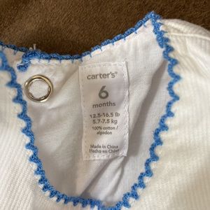 Carter's | Dresses | Carters 6 Months Blue And White Duck Dress | Poshmark